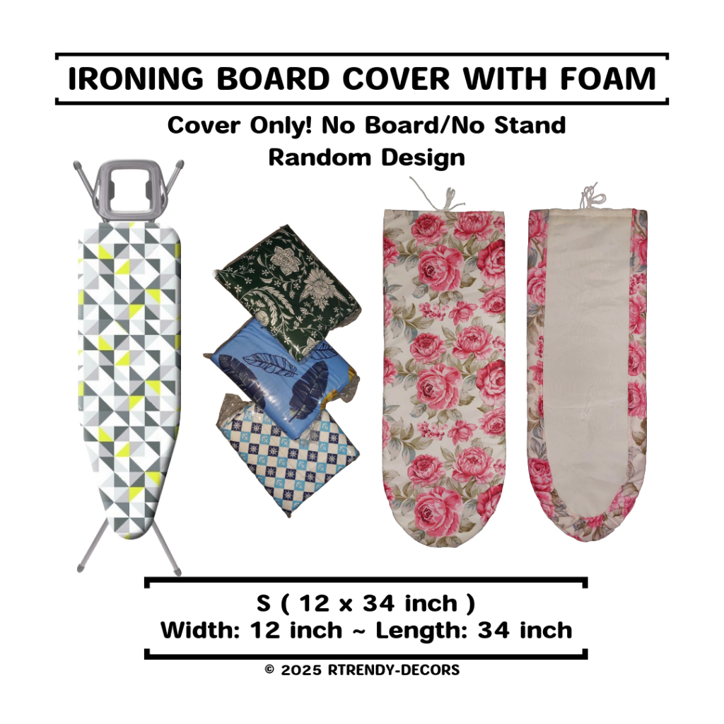 Affordable Iron Board Cover with Foam Pad | Heat Resistant & Washable ...