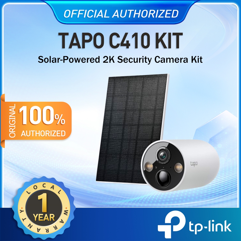 TP-Link Tapo C410 KIT Smart Home Solar-Powered Security Camera Kit,2K ...