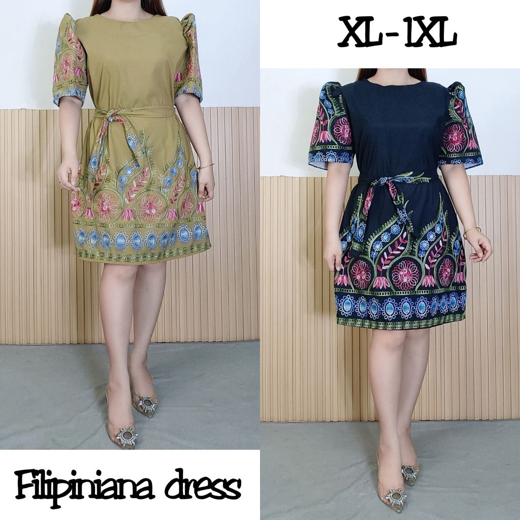 The Latest Brands Filipiniana embroidery dress with Pilon sleeves (XL ...