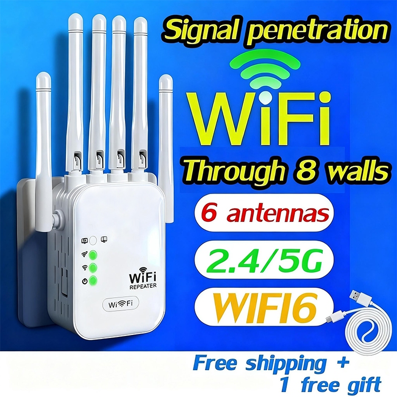5G WiFi Extender WiFi Signal Booster WiFi Repeater Dual-Band WiFi ...