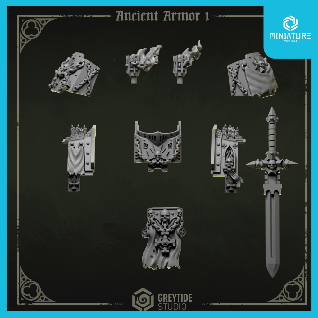 Greytide Studio | Eternal Crusader Ancient Armor Bits for Tabletop ...