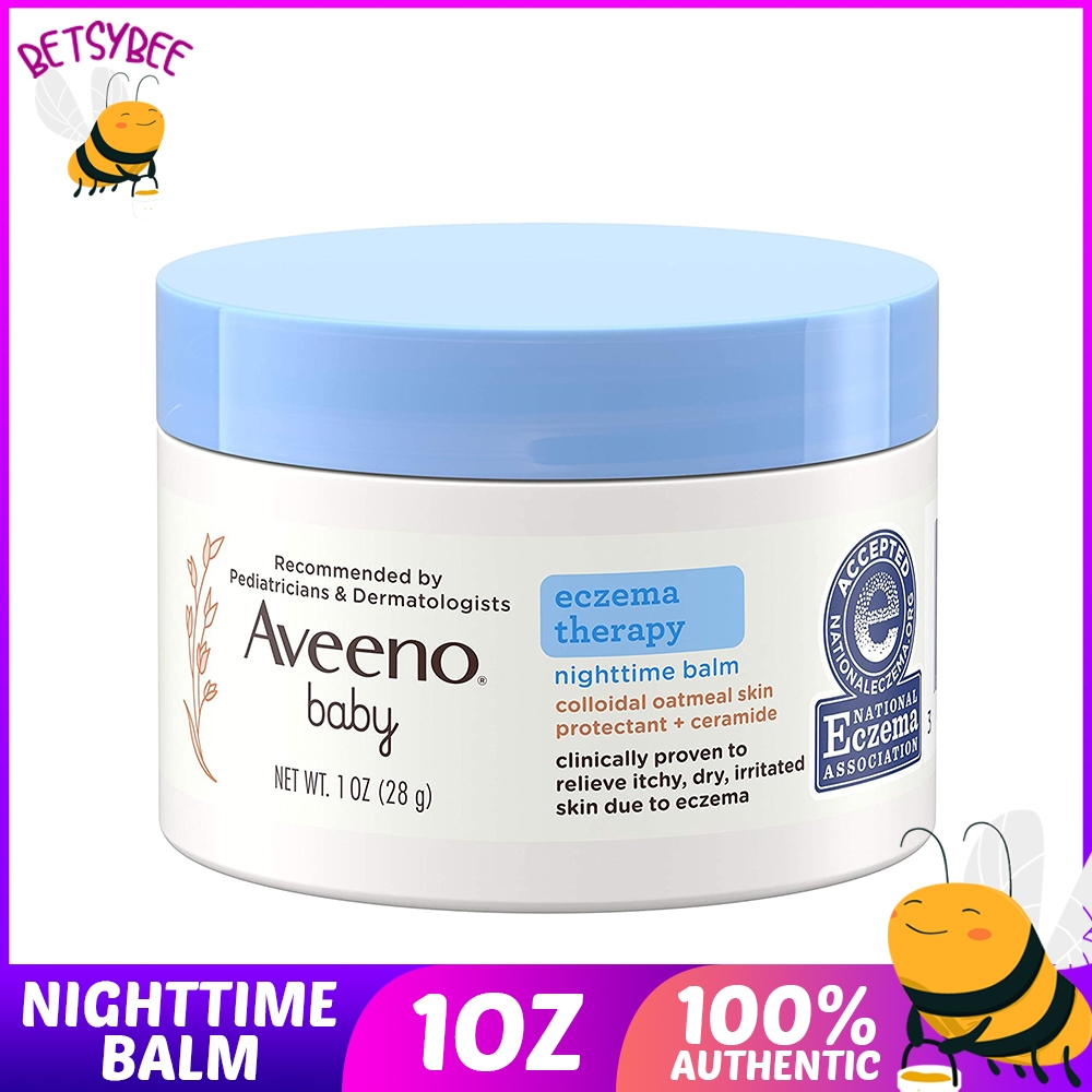 Aveeno Baby Eczema Therapy Nighttime Balm Colloidal Oatmeal Skin ...