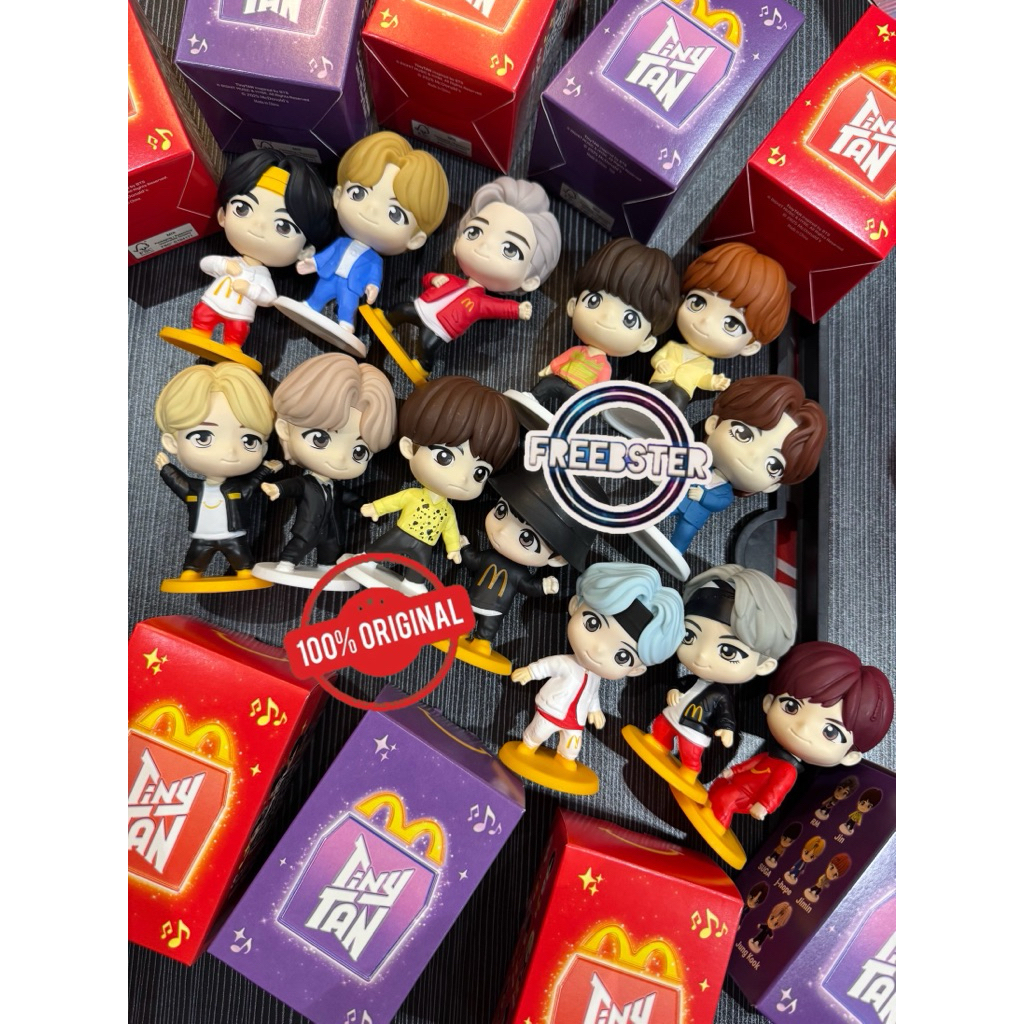 Mcdo x BTS TinyTAN Happy Meal Toys (BTS McDonalds toys) Tiny Tan ...