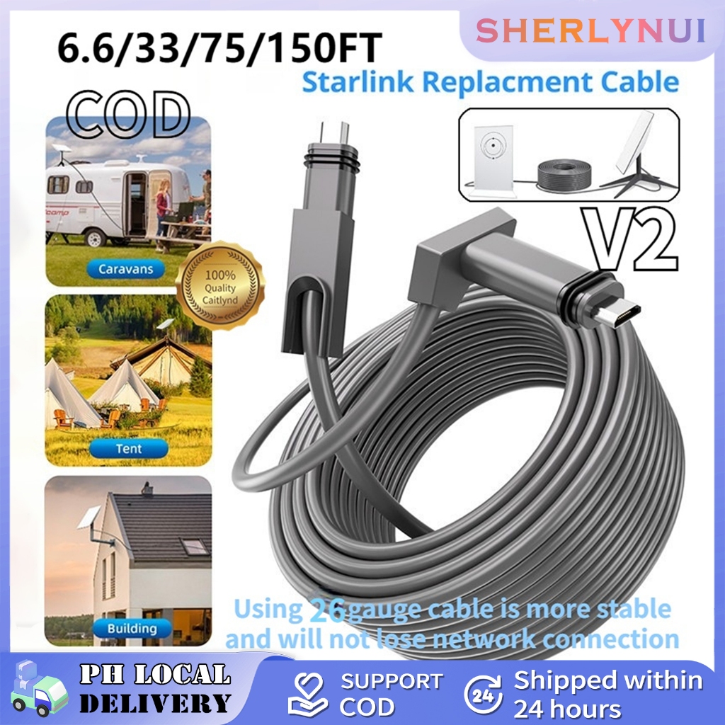 Starlink Internet Kit for Satellite V2 Starlink Cable Extension Cord ...