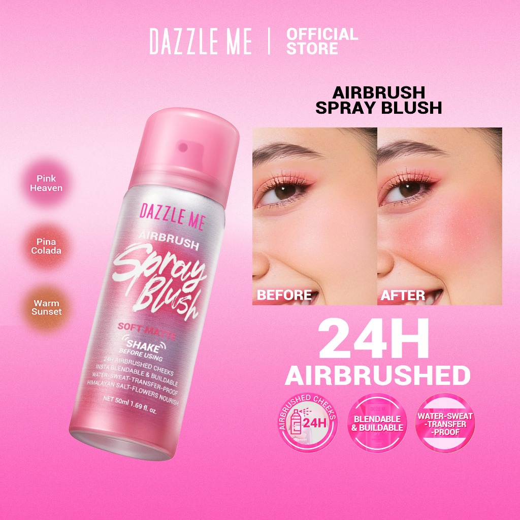 MOST LOVED! | DAZZLE ME Airbrush Spray Blush | Long Lasting Radiant ...