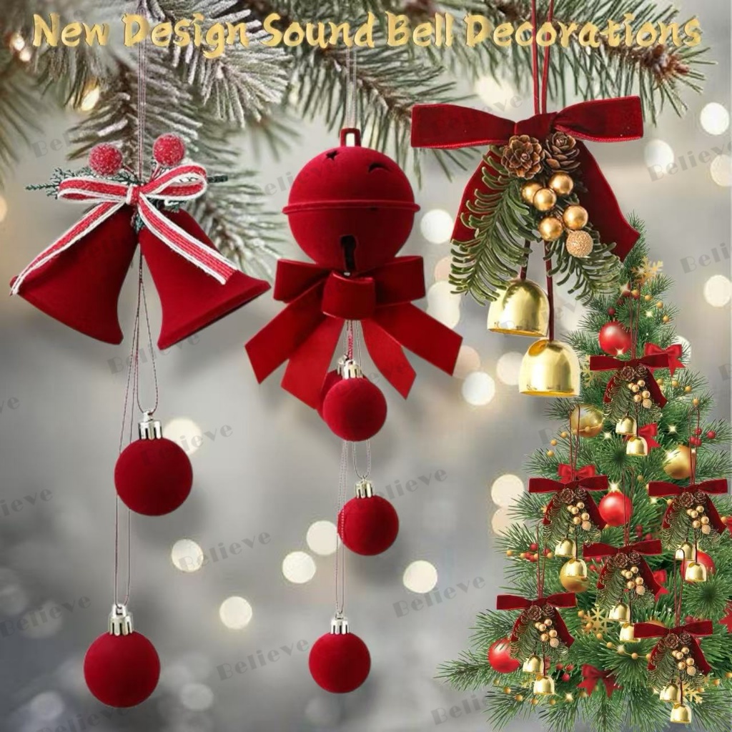 New Christmas Bells Big Sound Bells For Christmas Tree Decor Bell ...