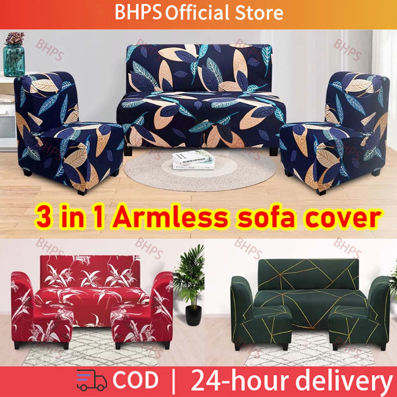 3 in 1 Armless Sofa Cover Set for Clara Sala Set Sofa Without Arm Sofa ...