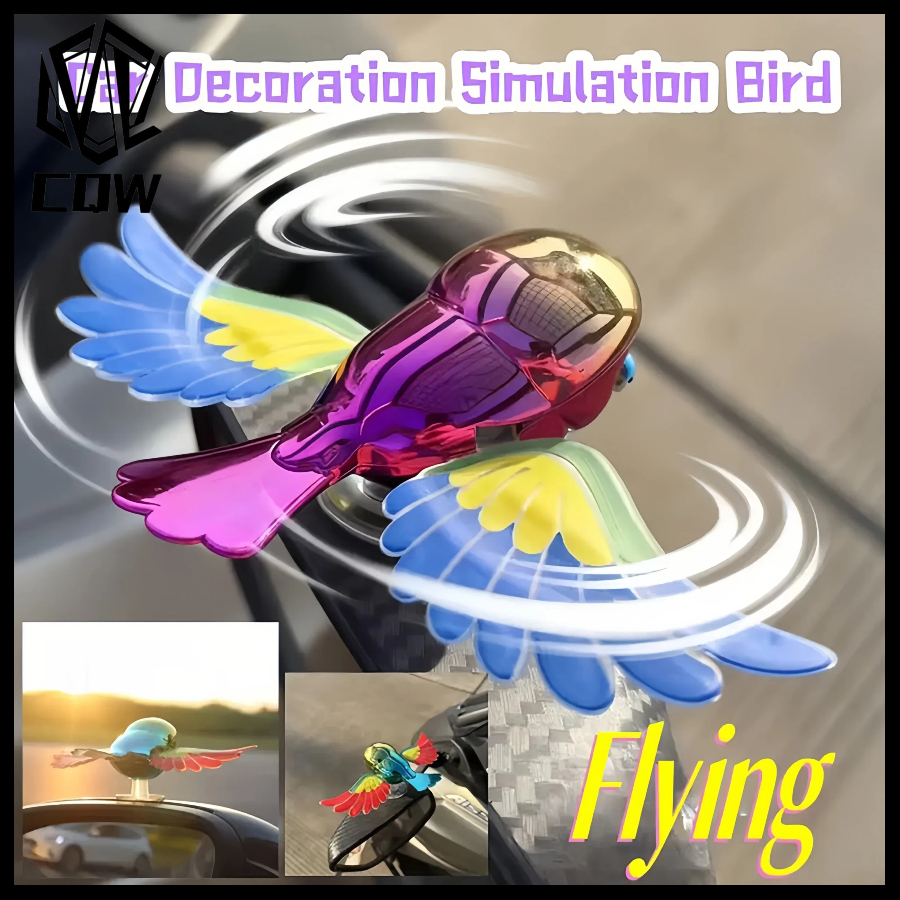 CQW Flying Bird Car Ornament Decoration, Wind-Powered Companion ...