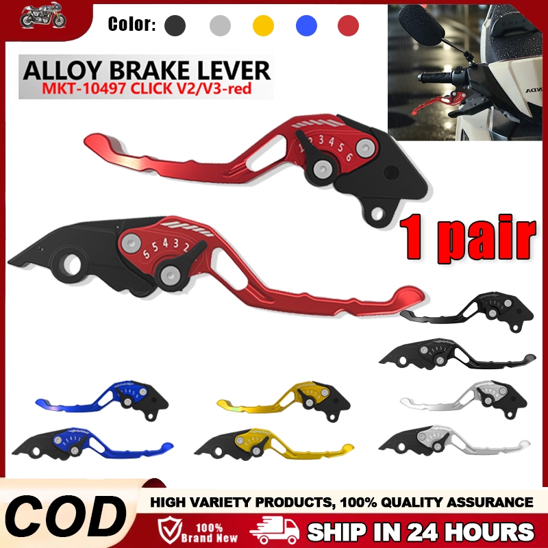 CLICK V2 / CLICK V3 COMBI CNC ALLOY BRAKE LEVER SET FOR HONDA CLICK V2 ...
