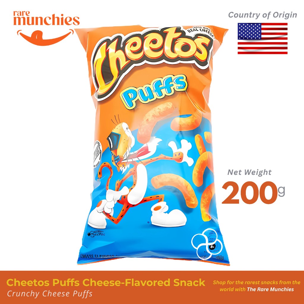 Cheetos Puffs Cheese Flavored Snack 200g Crunchy Cheese Snack From