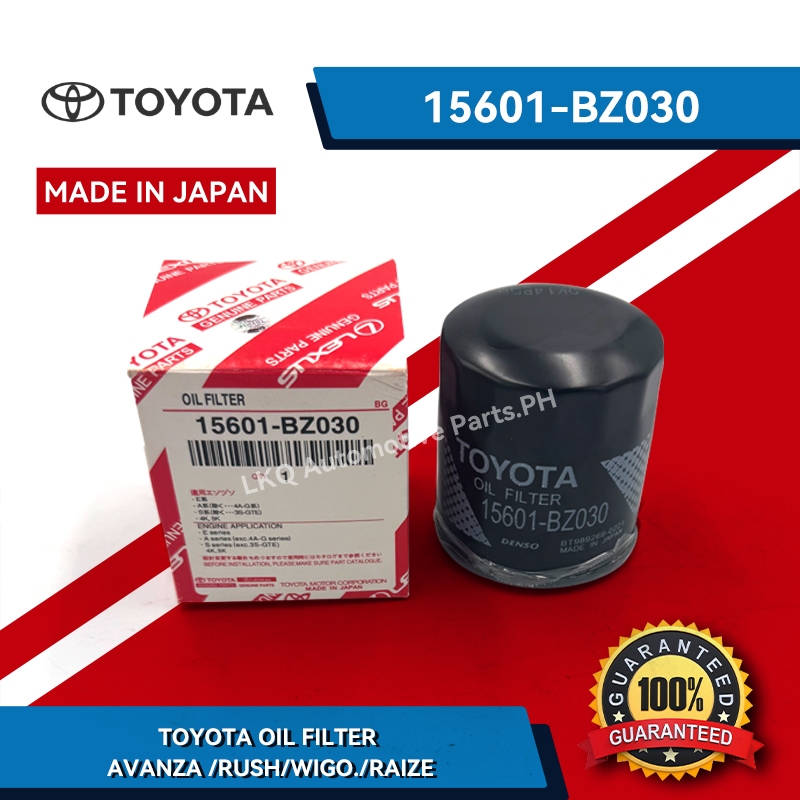 Toyota Oil Filter 15601-BZ030 Toyota Avanza Wigo Raize Rush (all ...
