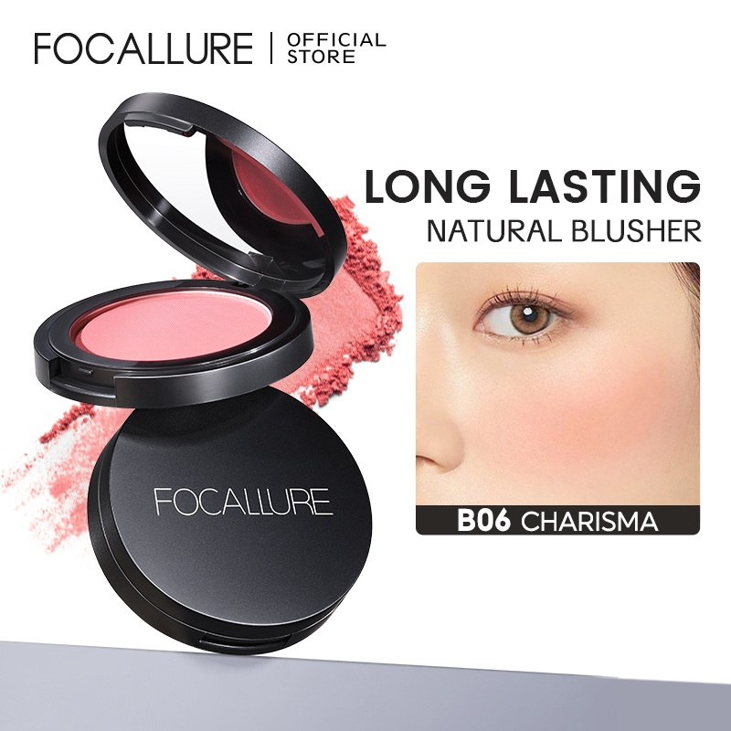 FOCALLURE Face Blush Powder Highlight Cheek Natural Cheek Tint Blusher ...