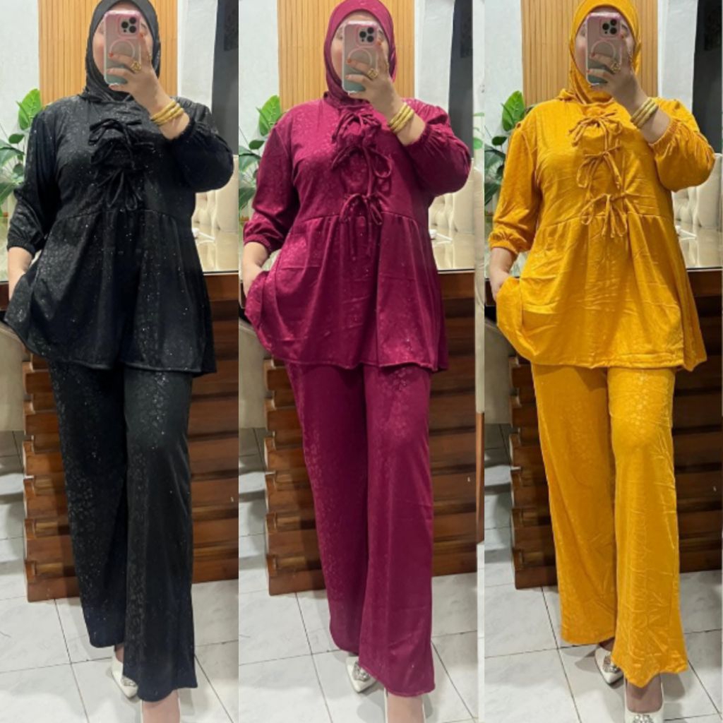 SL Ribbon Terno 3 in 1 with hijab can fit xl | Shopee Singapore