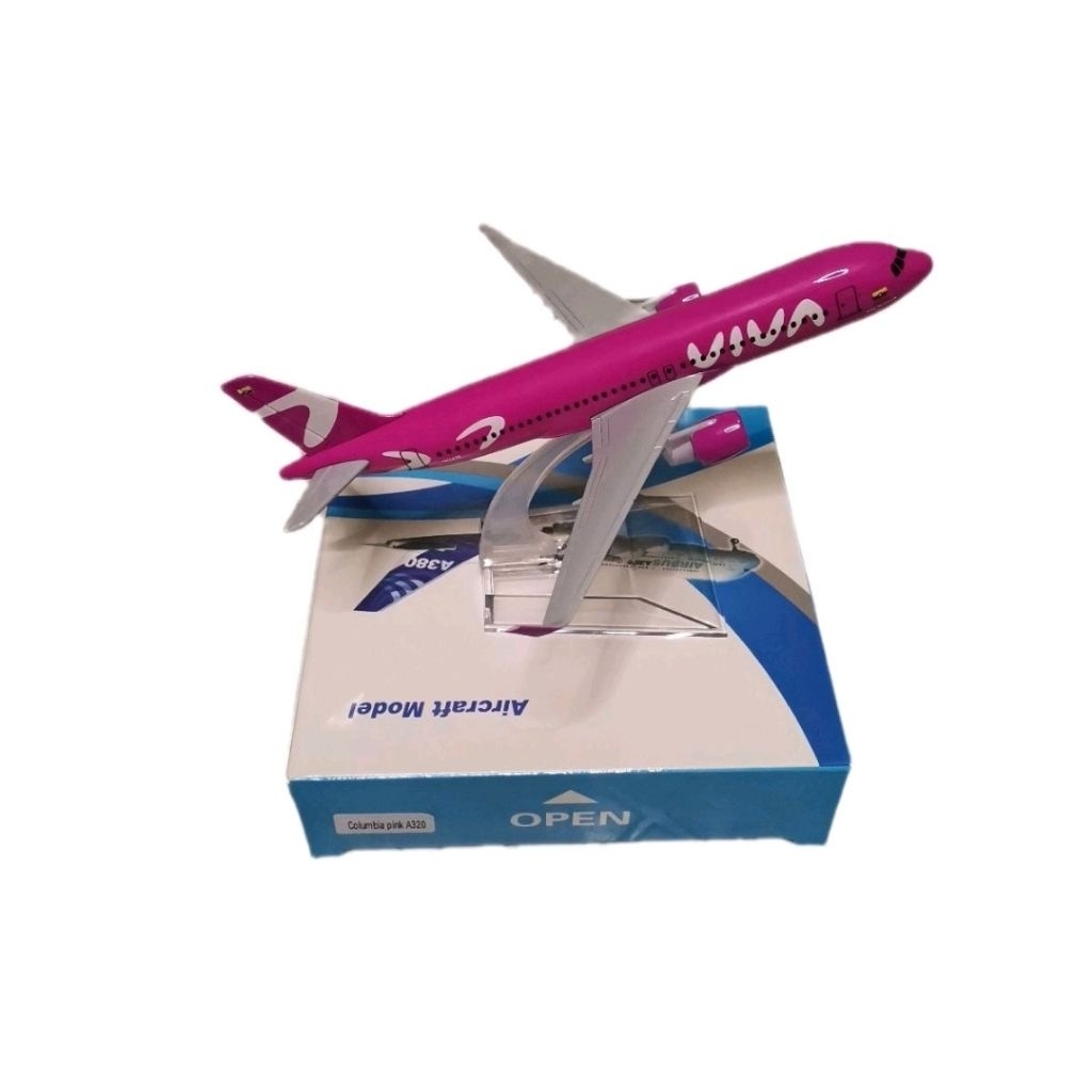 Viva Air Columbia Go Pink Livery A320 Viva Airlines Diecast Airbus ...
