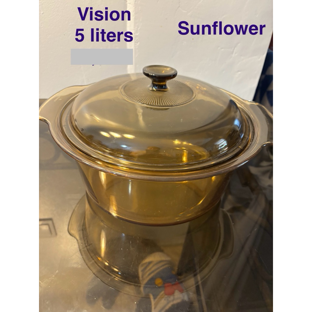 vision cookware 5 liters (sunflower) | Shopee Singapore