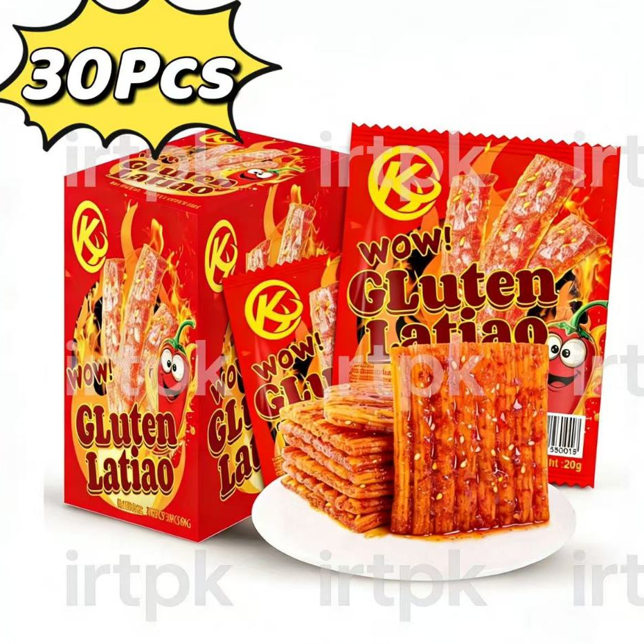 30PCS Gluten Latiao bbq chewy Spicy Flavor Best Snack Delicouis Food ...
