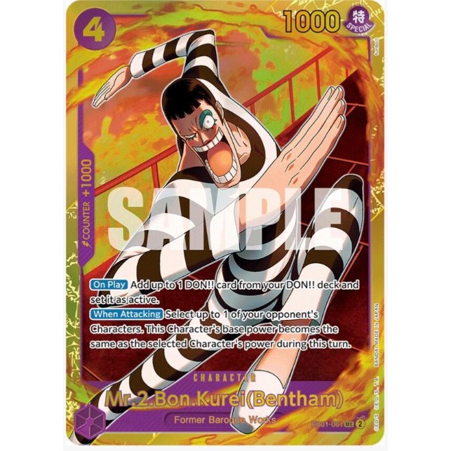 ONE PIECE CARD MR 2 BON KUREI EB01-061 SEC ENGLISH | Shopee Singapore