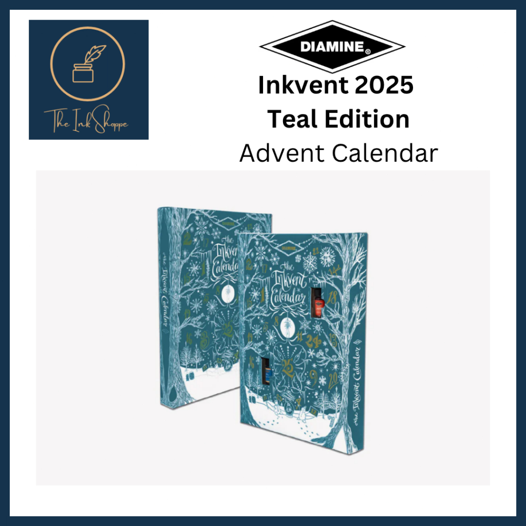 Diamine Inkvent 2025 Teal Edition Fountain Pen Ink Advent Calendar ...
