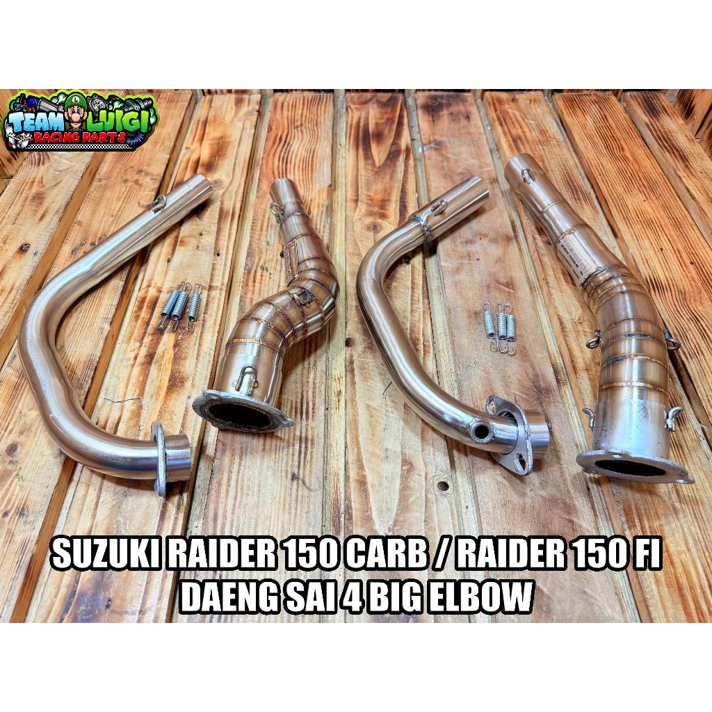 DAENG SAI 4 BIG ELBOW RAIDER 150 CARB, RAIDER 150 FI 100% MADE IN ...