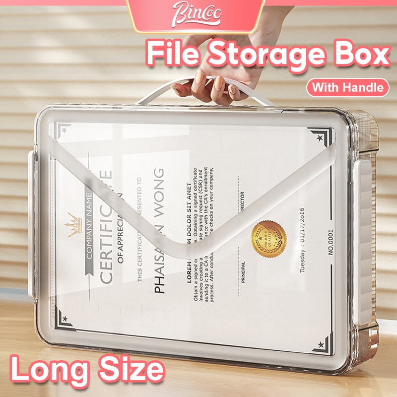 BINCOO Paper File Storage Box Document Certificate Storage Box ...