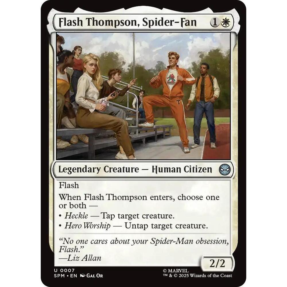 MTG Flash Thompson, Spider-Fan 7 Spiderman SPM | Shopee Singapore