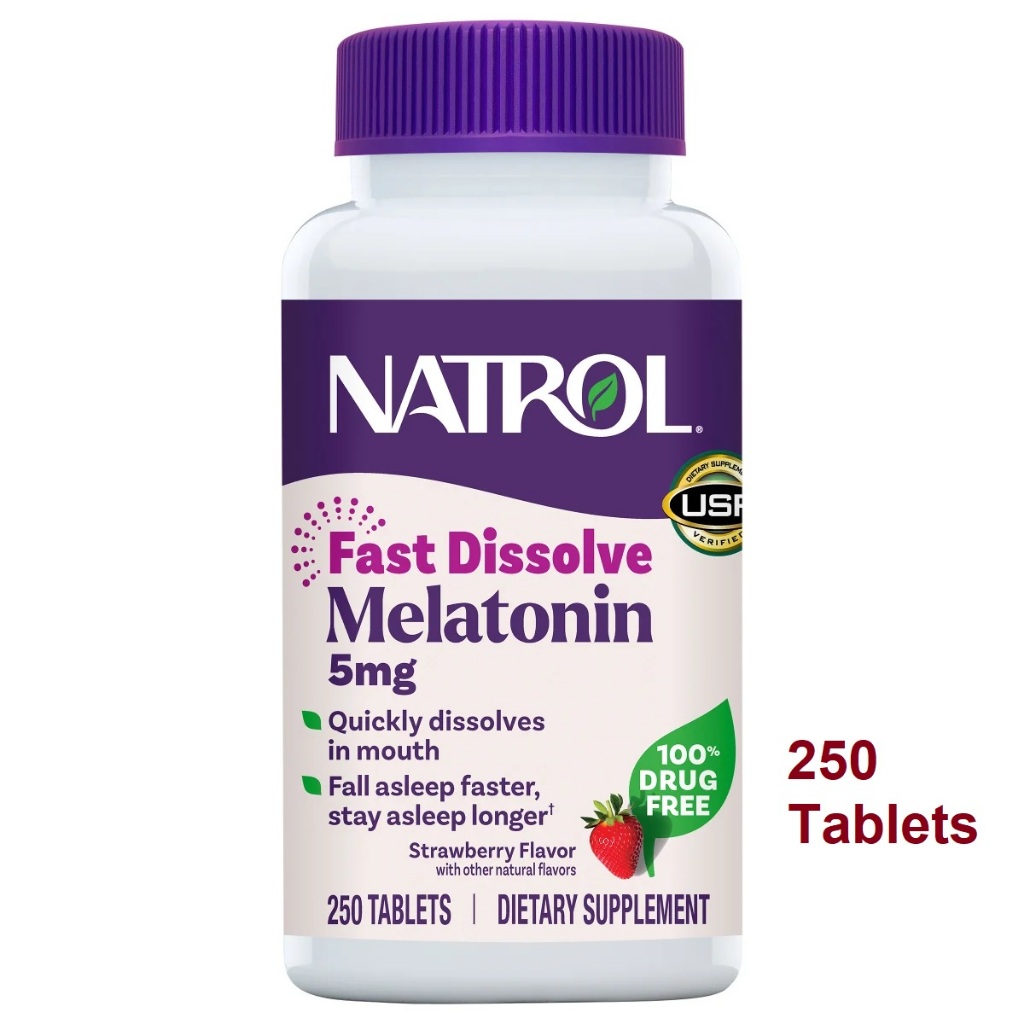 Natrol Melatonin 5 mg - 250 Tablets BIG VALUE PACK | Shopee Singapore