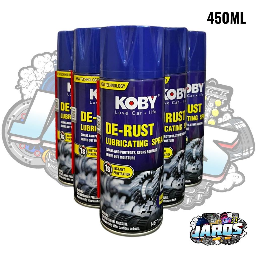 KOBY De-Rust Lubricating Spray, KOBY Power Spray CVT/FI, KOBY ...