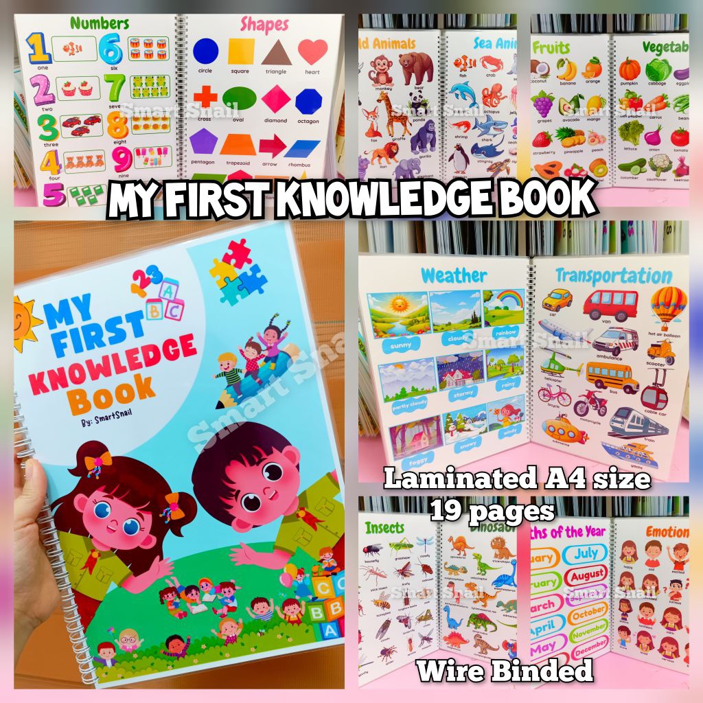 18 Laminated Charts Book Binded A4 size Bundle Christmas Gift Idea for ...