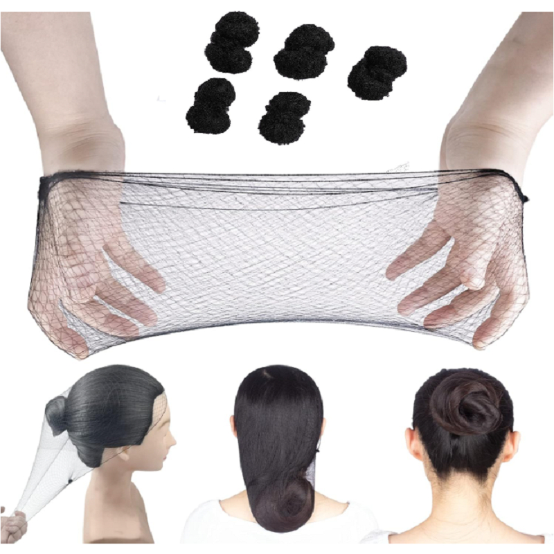 20pcs/1Pack High Quality Hair Nets Invisible Elastic Edge Mesh ...