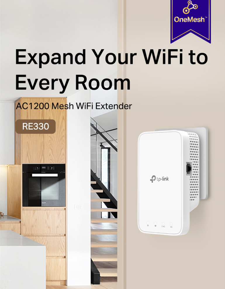 Tp-Link RE330 AC1200 Dual Band Mesh Wi-Fi Extender | TP LINK | tplink ...