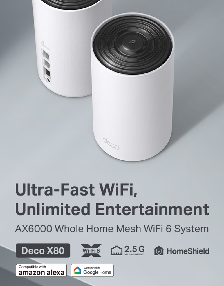 TP-Link Deco X80 AX6000 Dual-Band Mesh WiFi 6 System | Shopee Singapore
