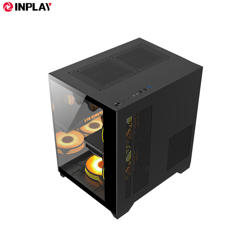 Inplay Seaview S100 Micro ATX Gaming Pc Case With Tempered Glass ...