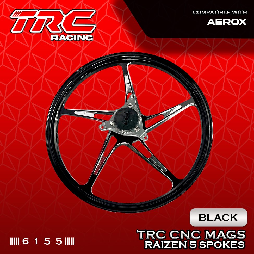 TRC CNC Mags Raizen 5 Spokes Malaysian Concept (1.6 F x 1.6 R x 17) for ...