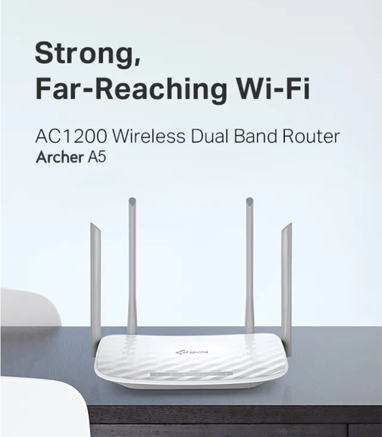TP-Link ARCHER A5 AC1200 Wireless Dual Band Router | 2.4Ghz & 5Ghz WiFi ...