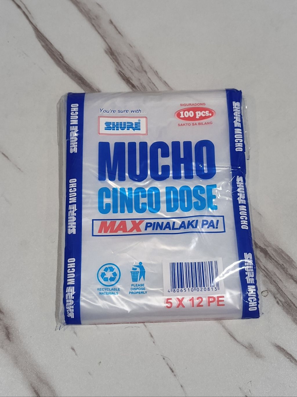 [1 PACK] MUCHO 5x12 CINCO DOSE ICE PLASTIC BAG (100PCS) | Shopee Singapore