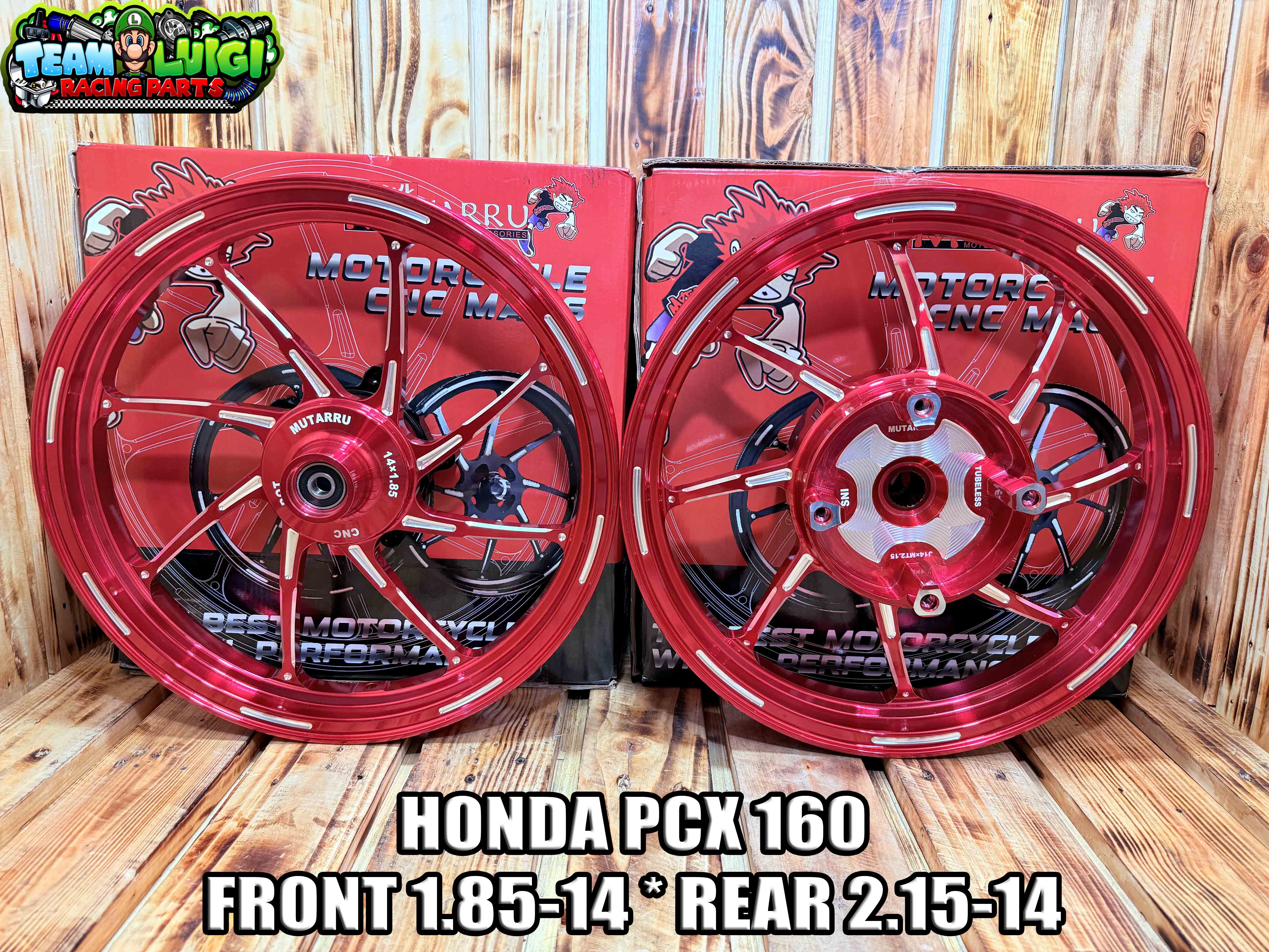 MUTARRU CNC MAGS MC8 14s 8 SPOKES HONDA PCX 160 100% MADE IN | Shopee ...