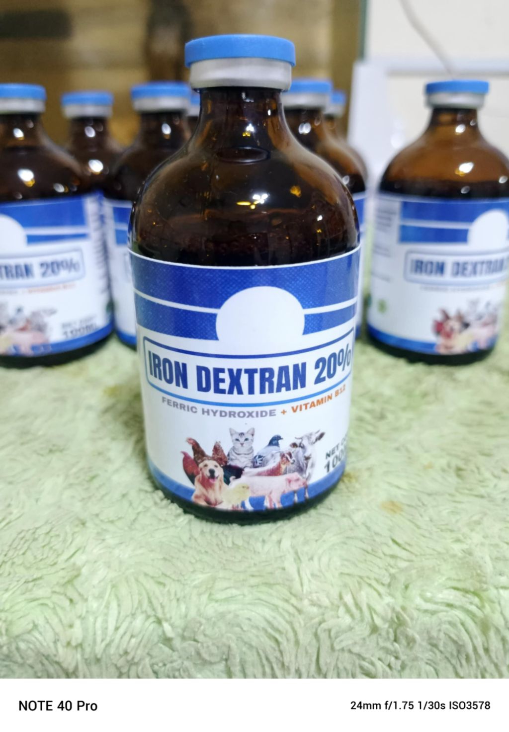 IRON DEXTRAN 20% ( 100ml ) Ferric Hydroxide + Vitamin B12...free 1ml/cc ...