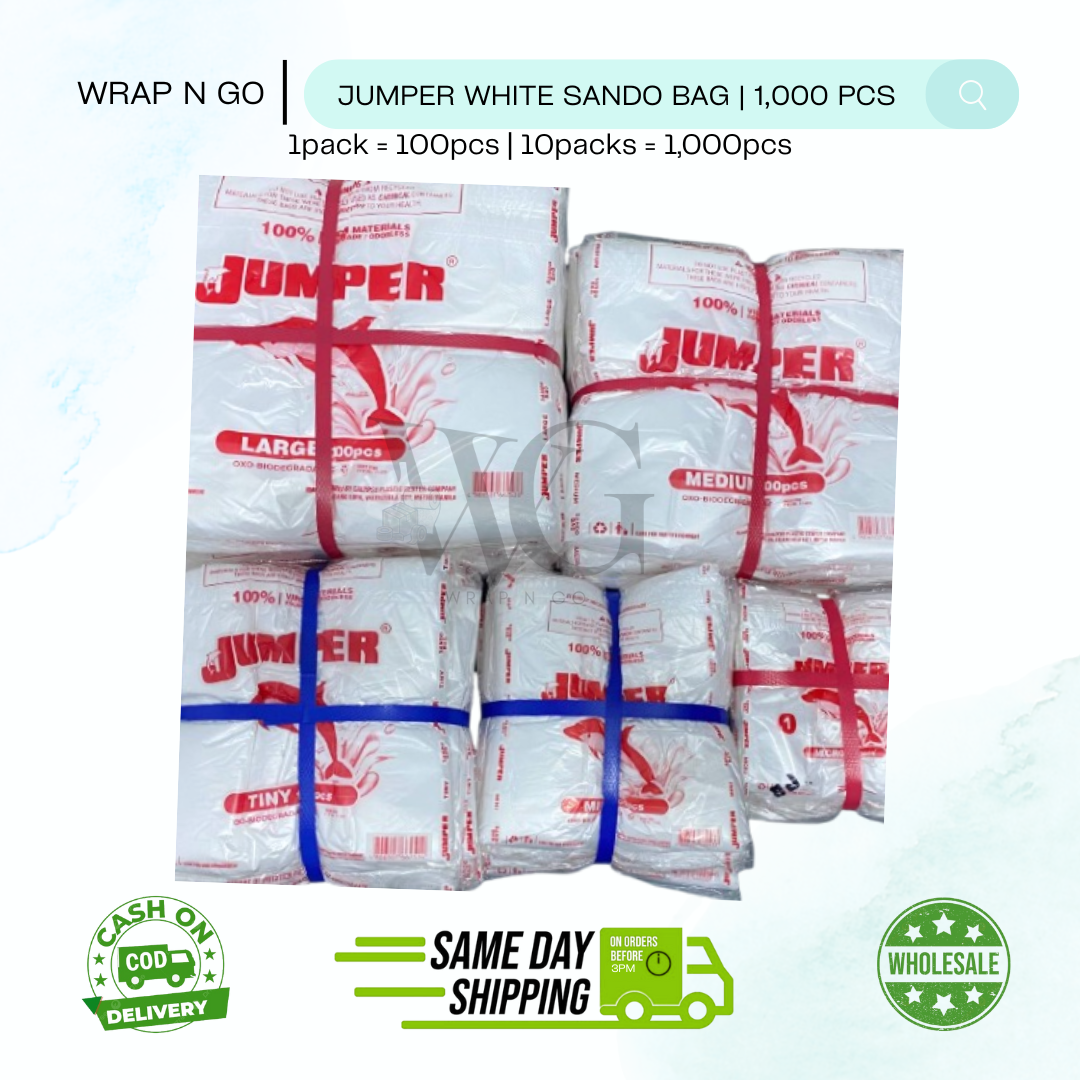 WnG Jumper Clear Plastic Sando Bag | Micro, Mini, Tiny, Medium, Large ...