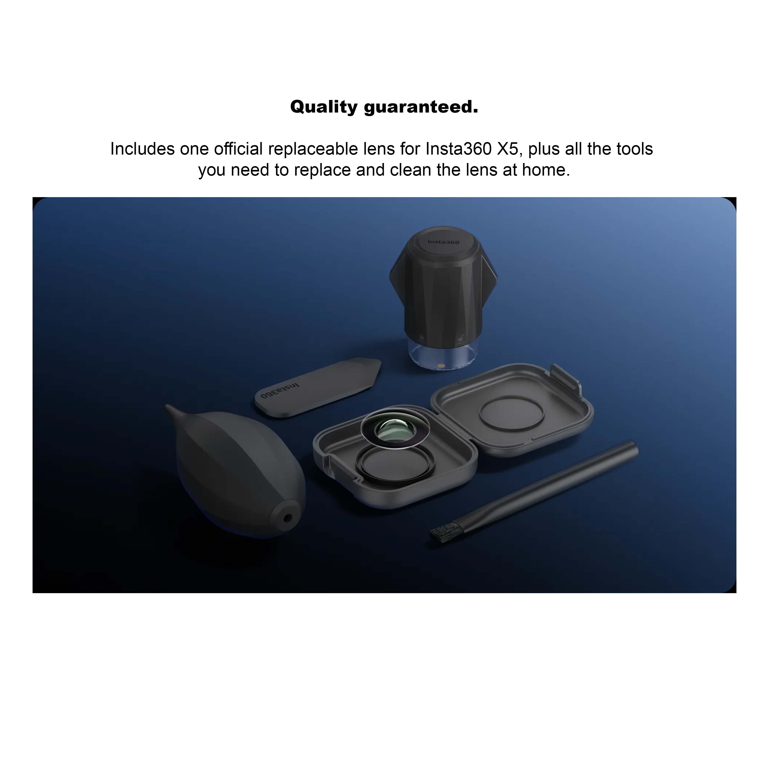 Insta360 X5 Replacement Lens Kit - Easy DIY Lens Change for Damaged ...