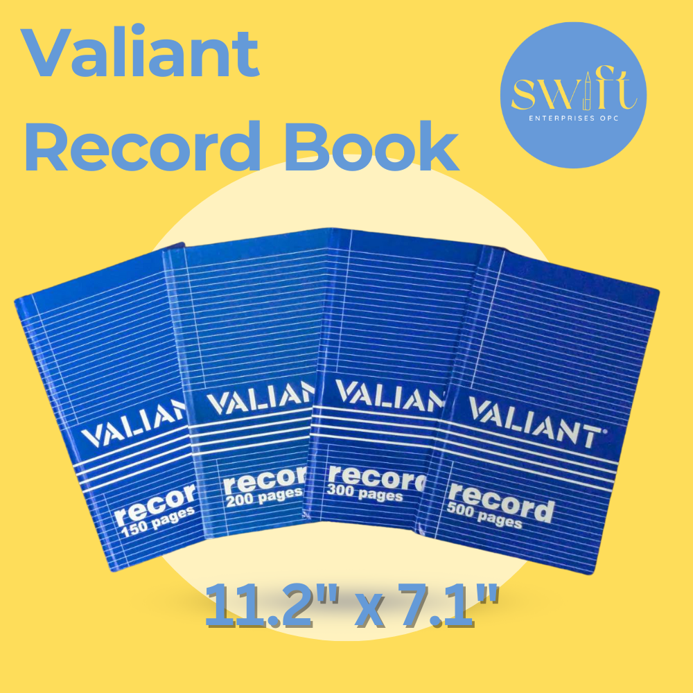 Valiant Record Book – 150/200/300/500 Pages, Blue Cover | Shopee Singapore
