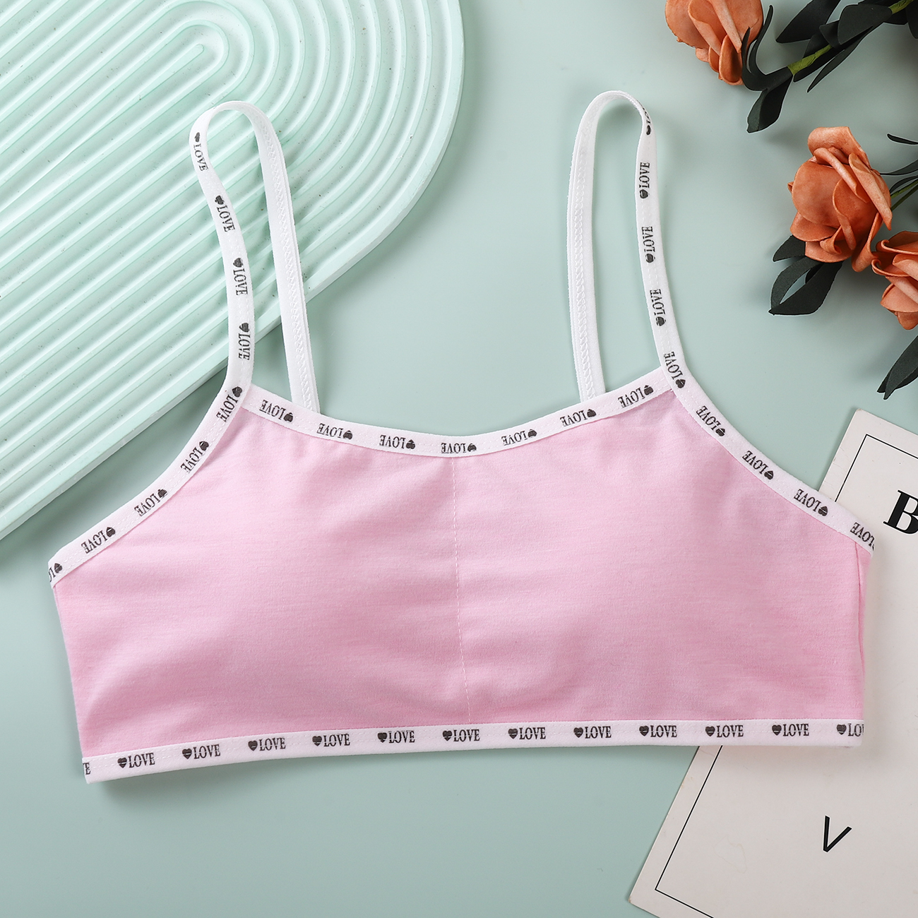 Children's bra development period tube top student pure cotton small ...