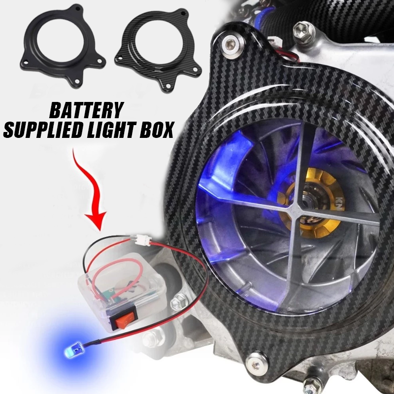 Transparent Acrylic CVT Cover for Yamaha NMAX / Aerox V2 with LED Light ...