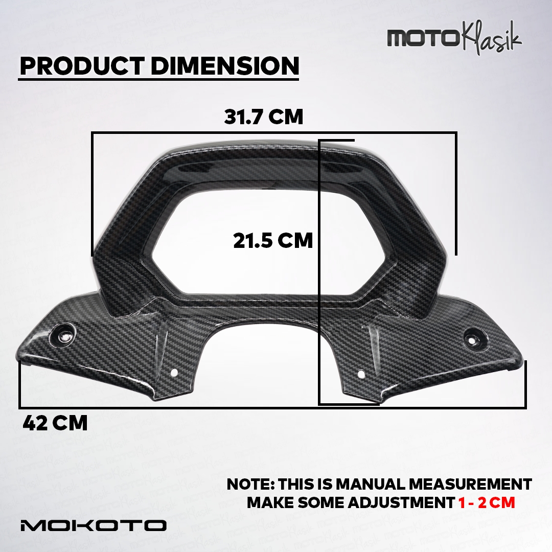 MOKOTO YAMAHA NMAX V3 STANDARD / TURBO TECHMAX FULL GAUGE PANEL COVER ...