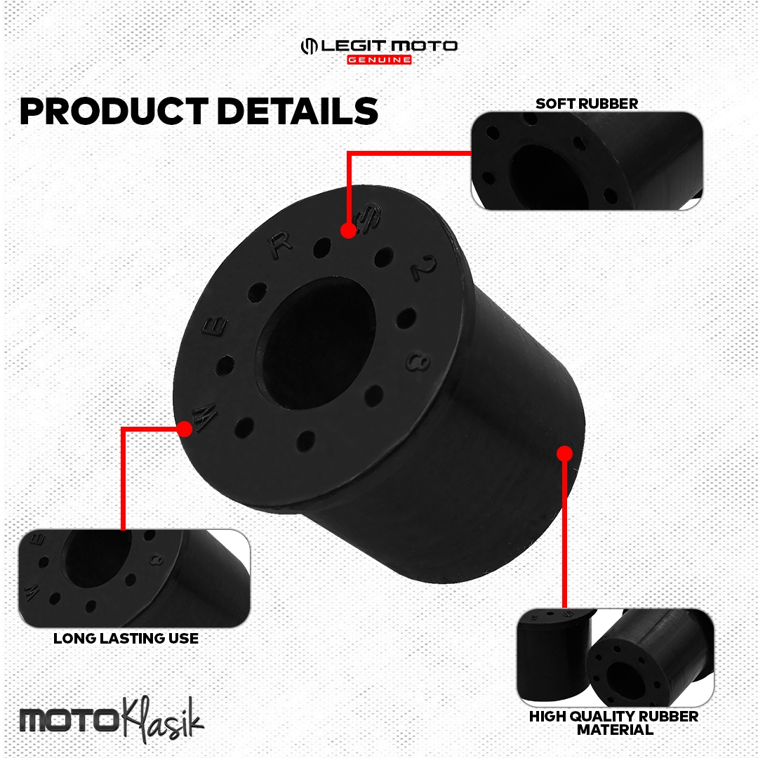 LEGITMOTO NMAX V1 V2 V3 / AEROX V1 V2 V3 ENGINE BUSHING SUPPORT BLACK ...