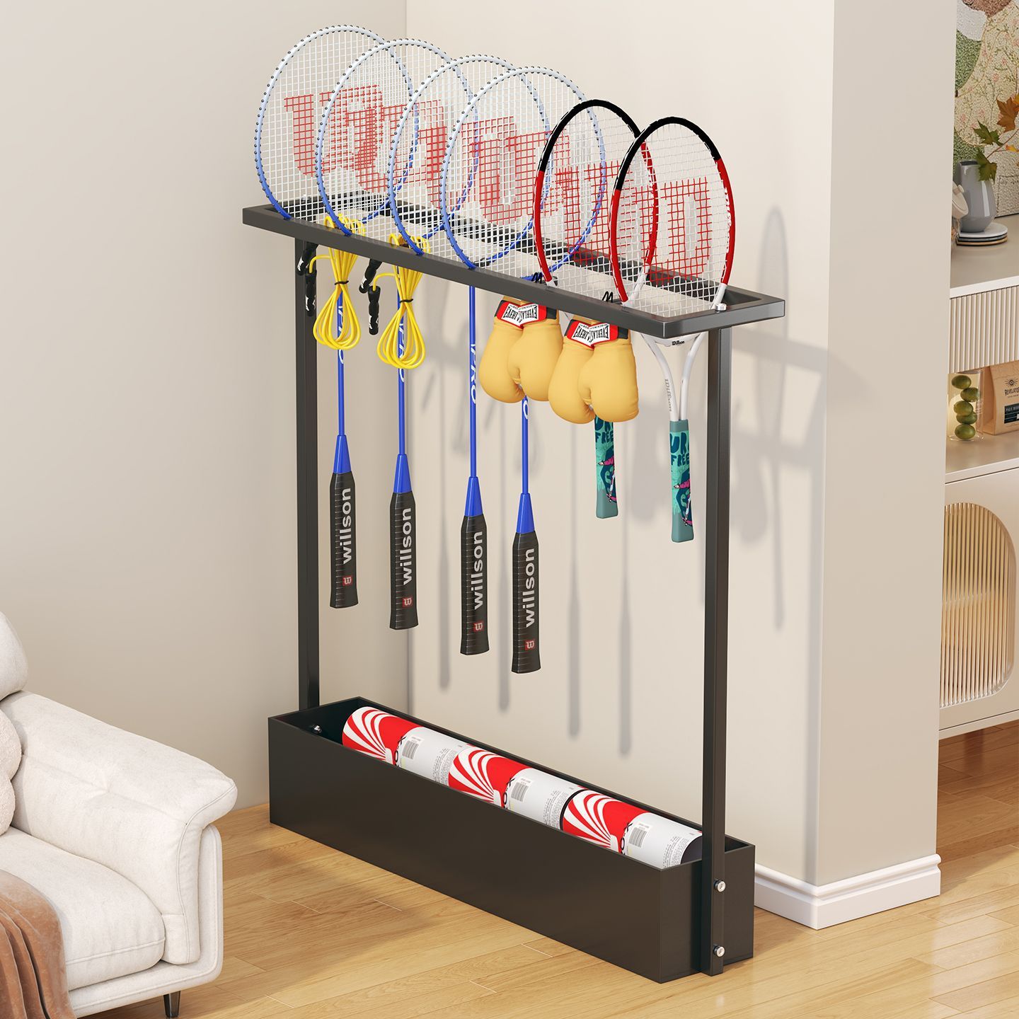 Badminton Racket Storage Rack School Rack Club Display Rack Sports ...