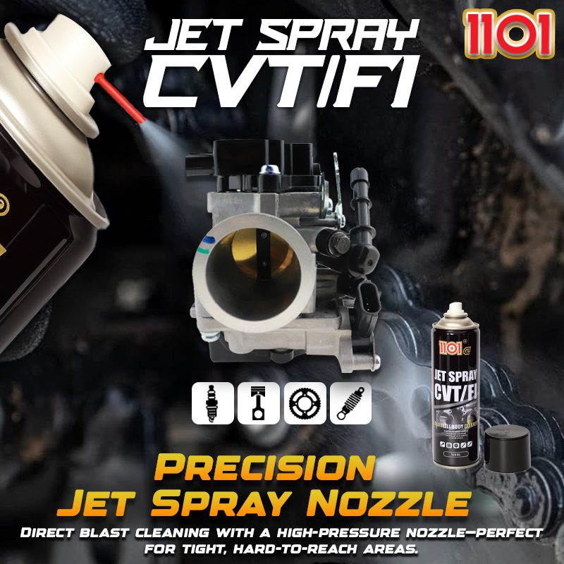 FIX PRO MOTORCYCLE JET SPRAY CVT/FI CLEANER [500ml] PREMIUM AND HIGH ...