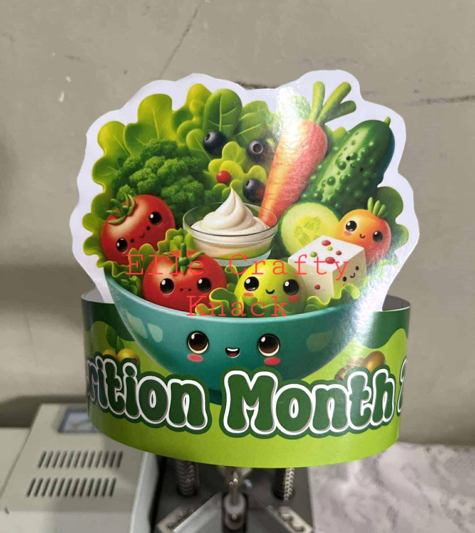 Adjustable Nutrition Month Head Dress Fruits Vegetables Group Foods Laminated Non-Laminated ...