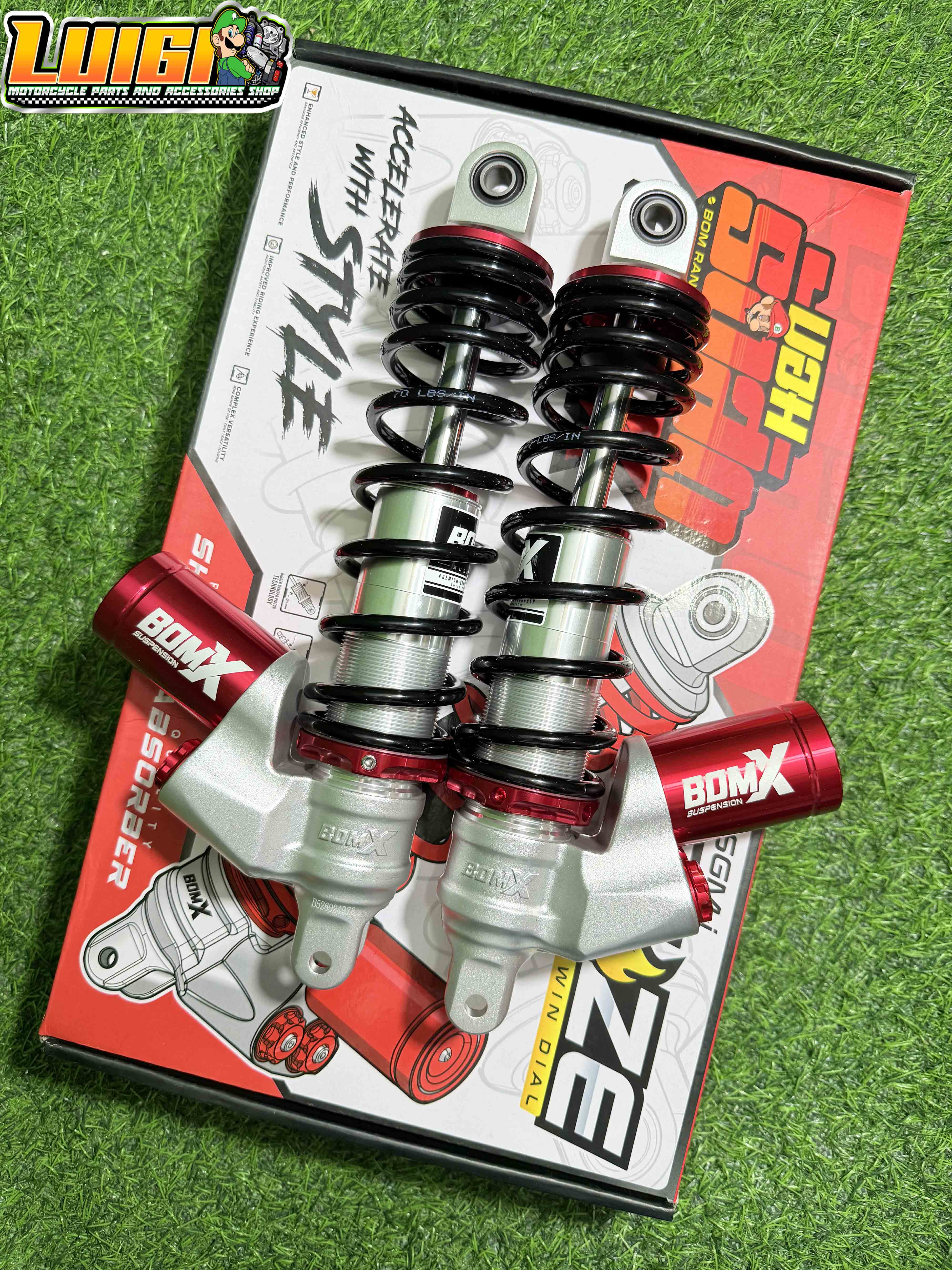 BOM X BLAZE AEROX/NMAX V1/ADV/PCX/XMAX REAR SHOCK SUSPENSION FULLY ...