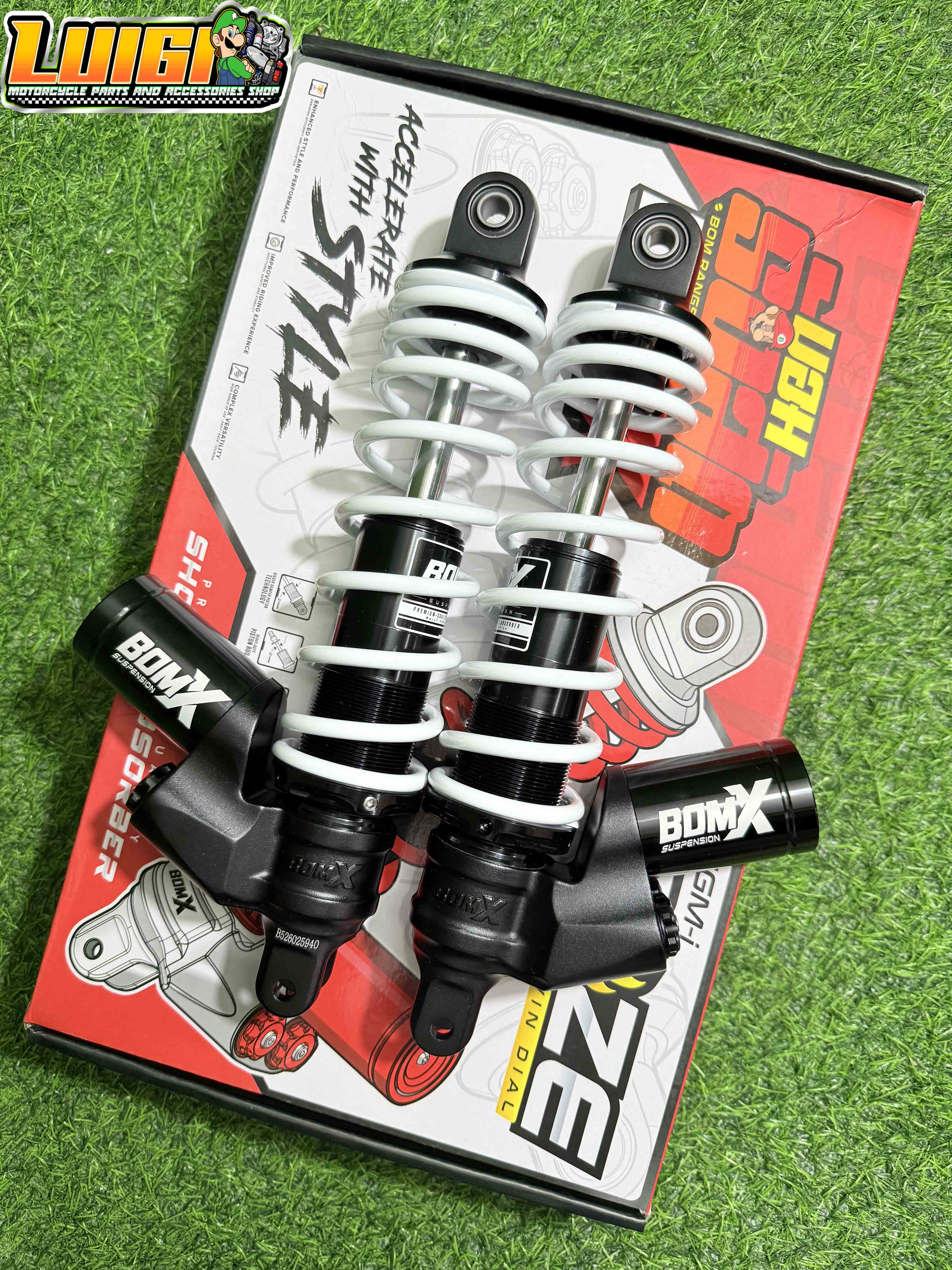 BOM X BLAZE AEROX/NMAX V1/ADV/PCX/XMAX REAR SHOCK SUSPENSION FULLY ...