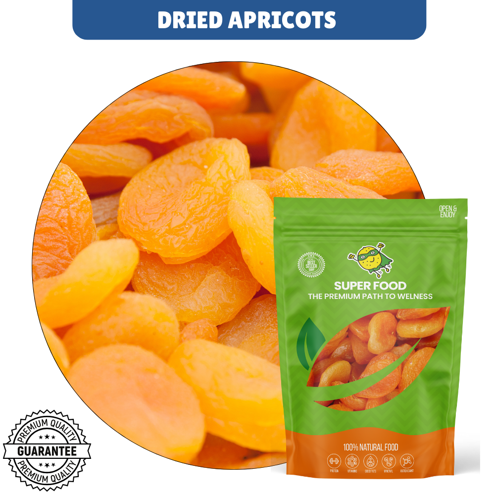 Dried Apricots, 200g - 500g - Perfect for Snacking, Smoothies, Salad ...